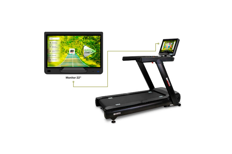 Inertia Treadmills now with 22 inches Smart Focus Monitor - BH Fitness